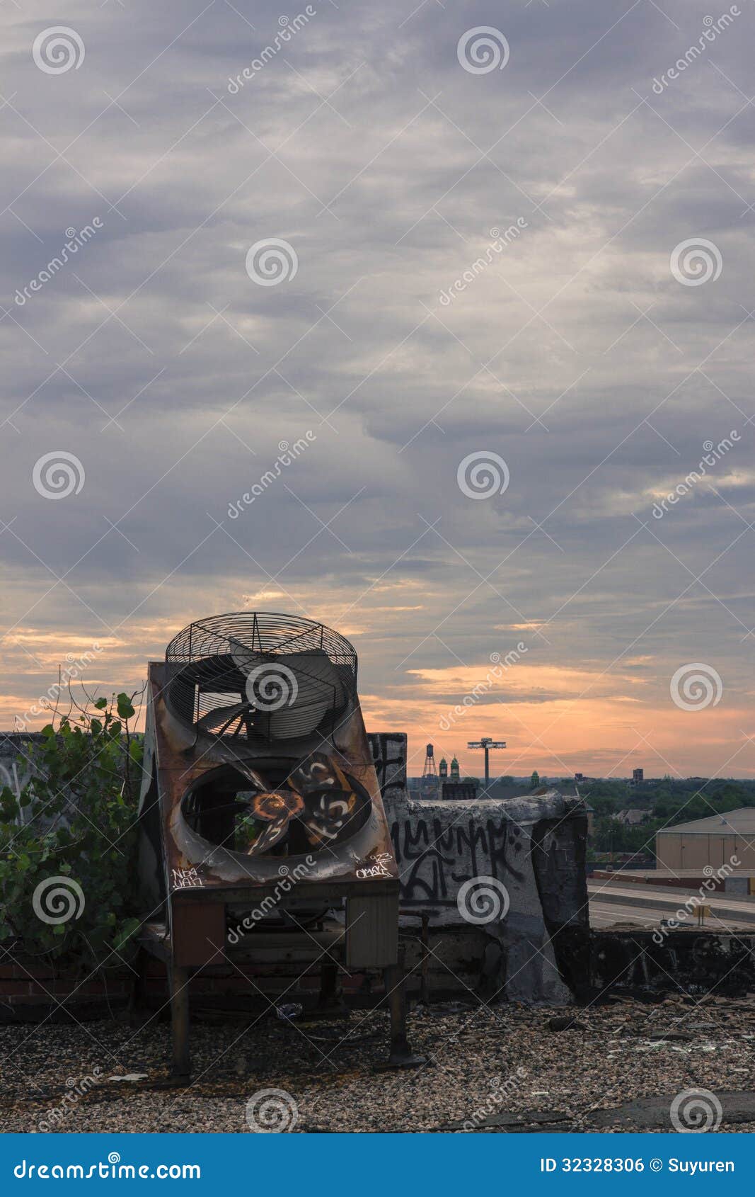 Abandoned and sunrise stock photo. Image of danger, factory - 32328306