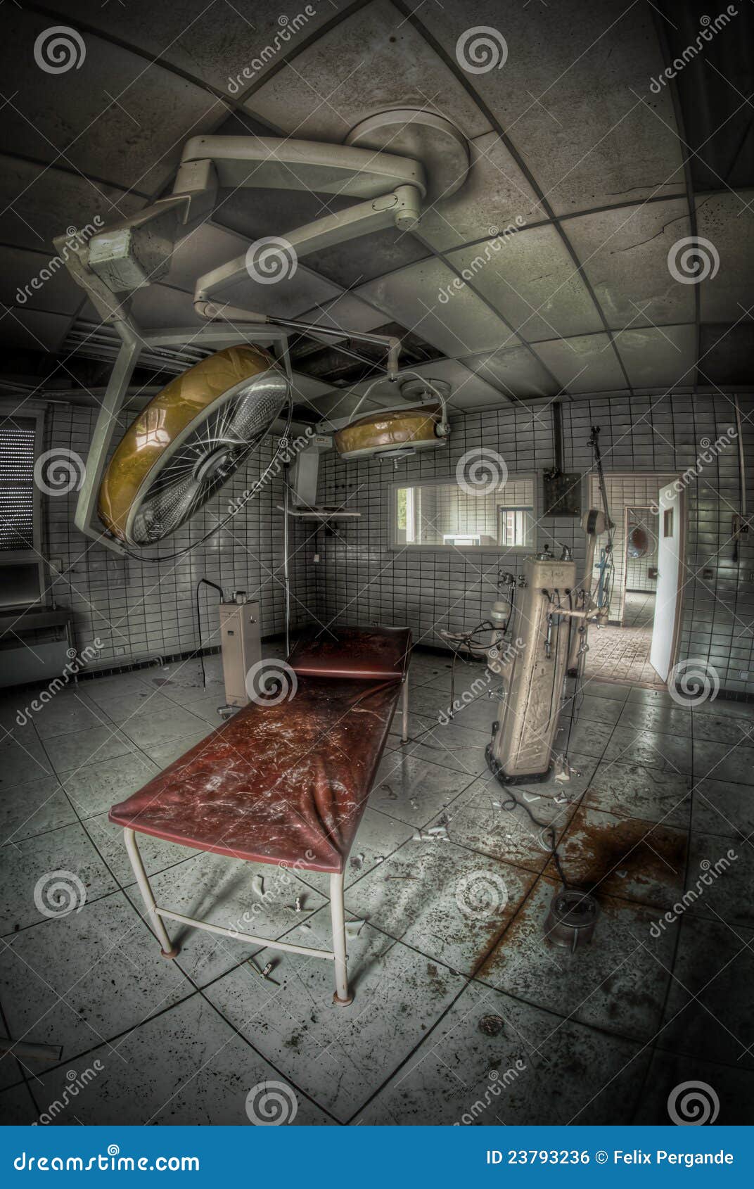 Abandoned surgery room stock photo. Image of background - 23793236
