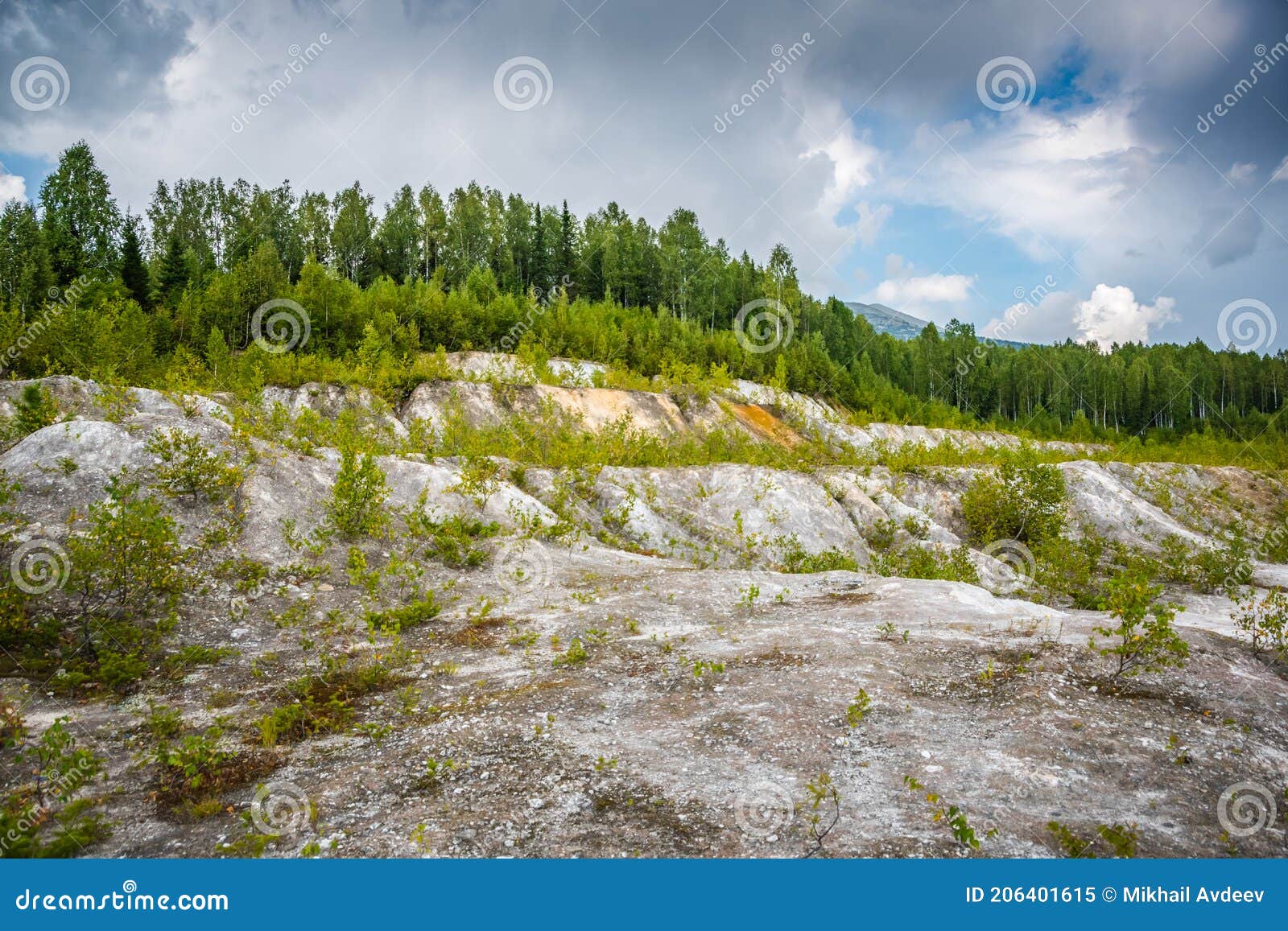 Abandoned Talc Quarry Overgrown Stock Image - Image of industrial ...