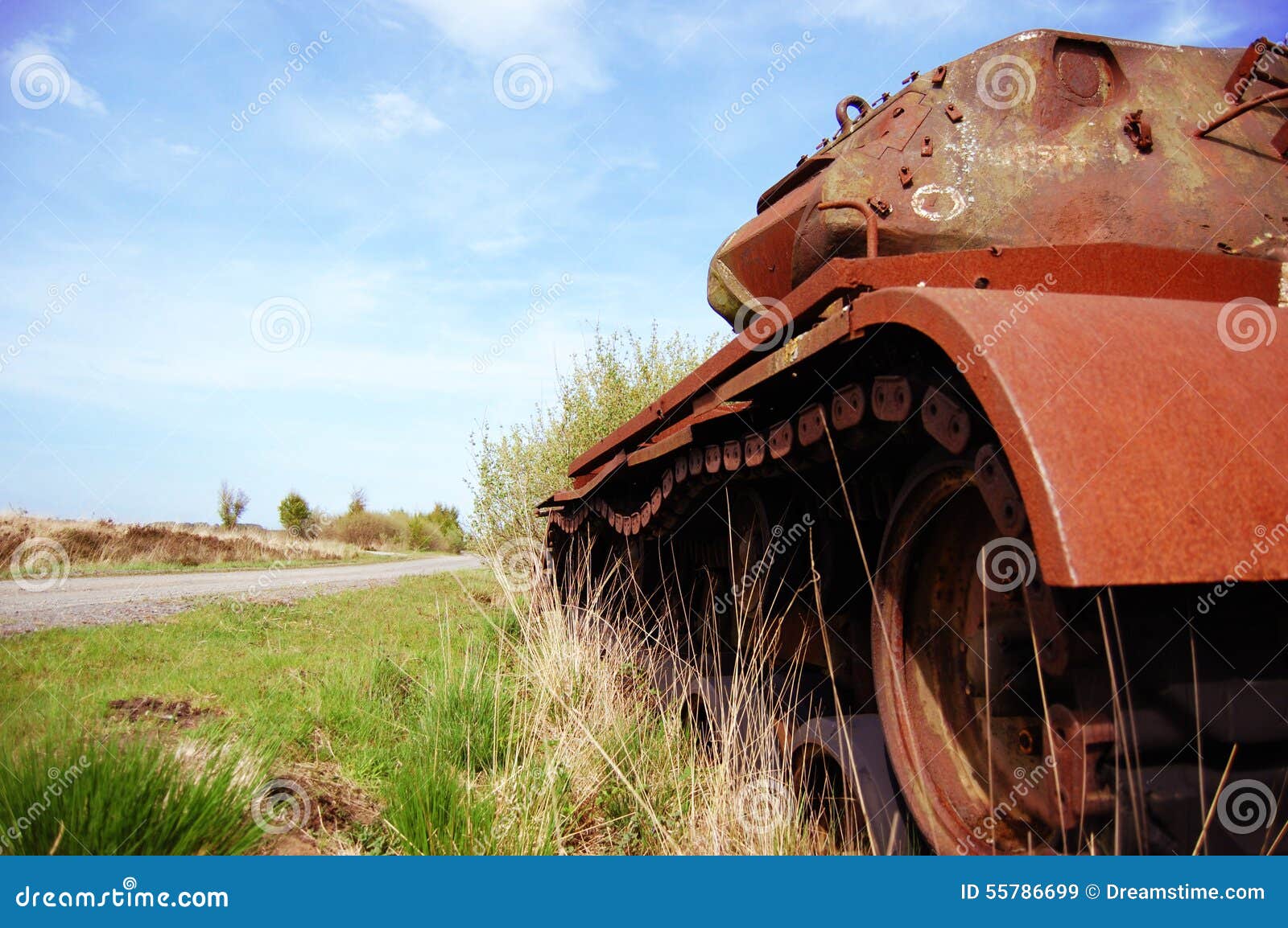 Abandoned Tank stock image. Image of grounds, military - 55786699