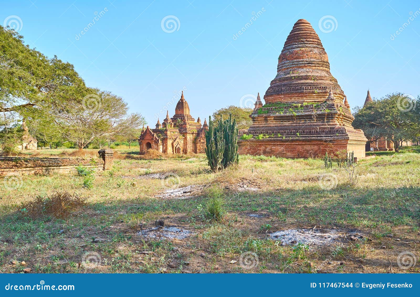 The Brick Temples of Bagan, Myanmar Stock Photo - Image of myanmar ...