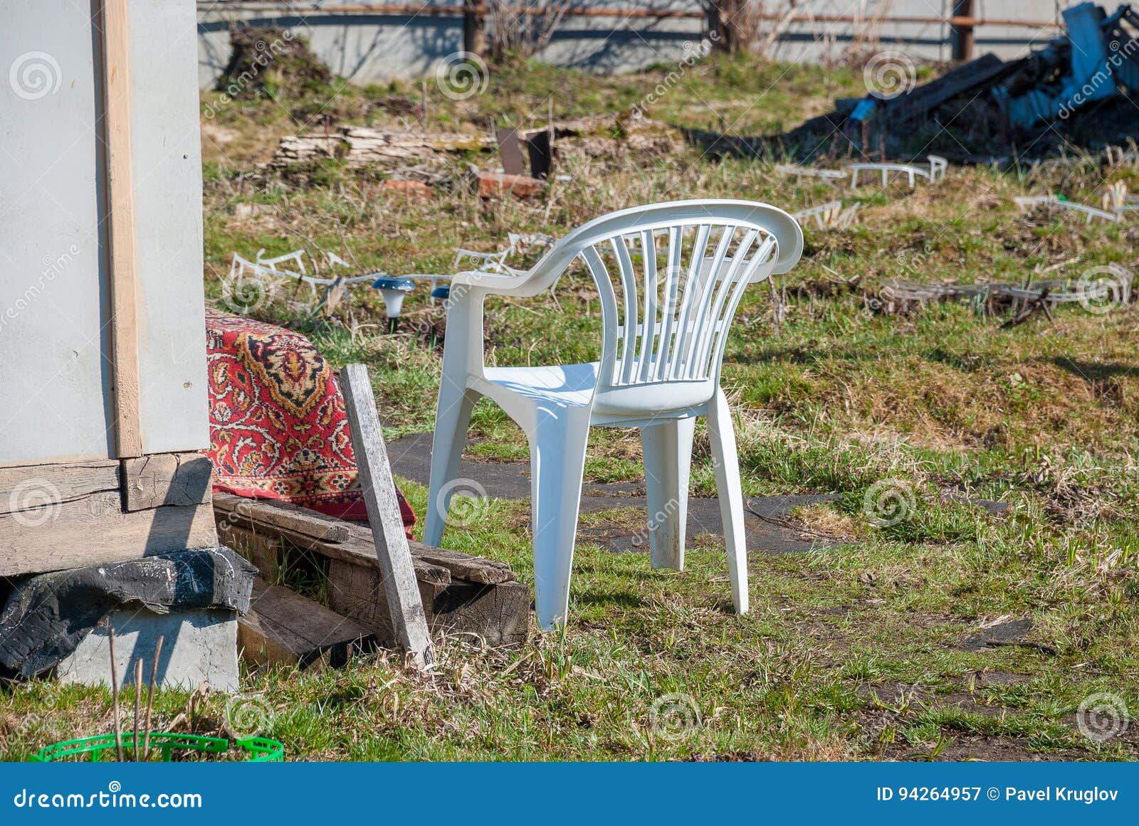 The Abandoned Things in the Place of the Destroyed House Stock Image ...