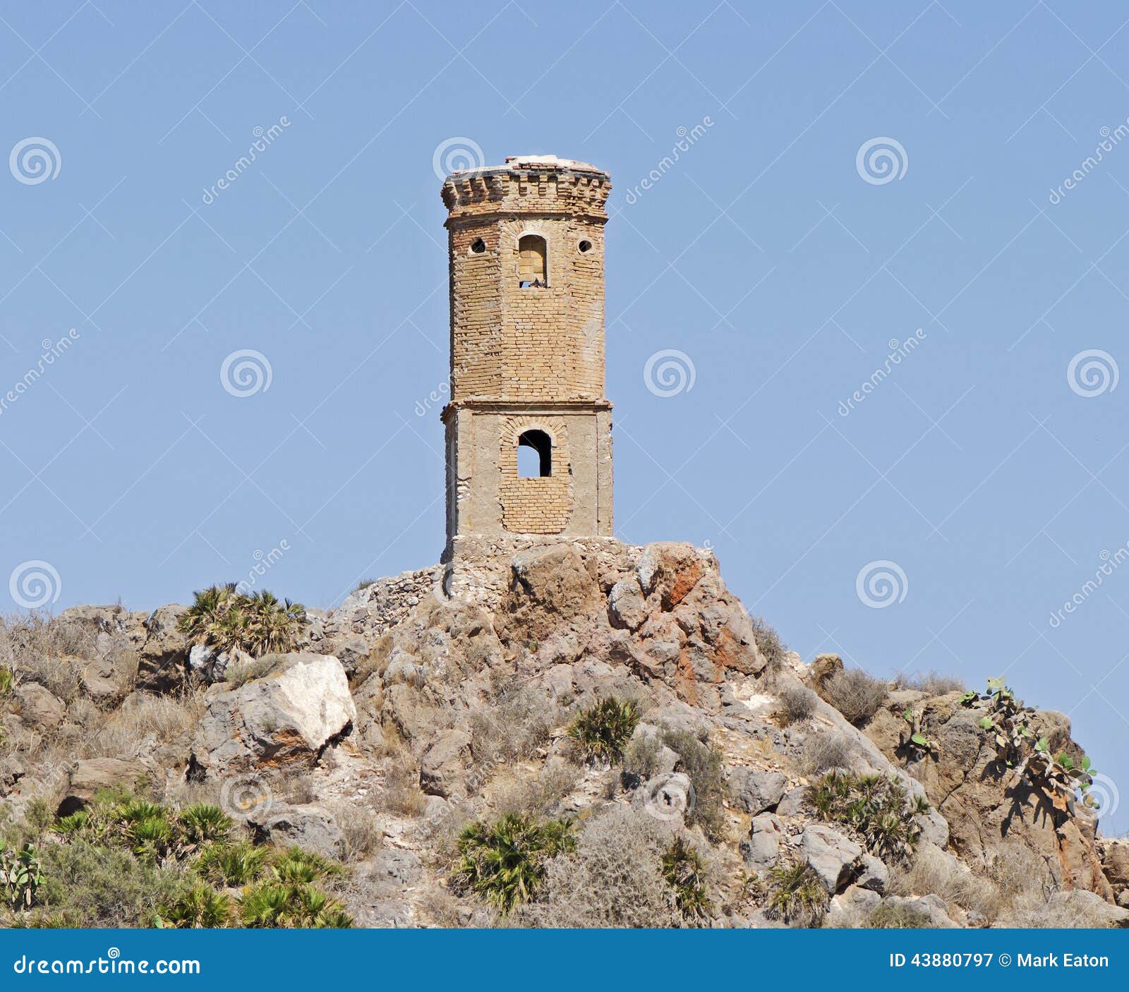 Abandoned Tower, Spain stock image. Image of land, spain - 43880797