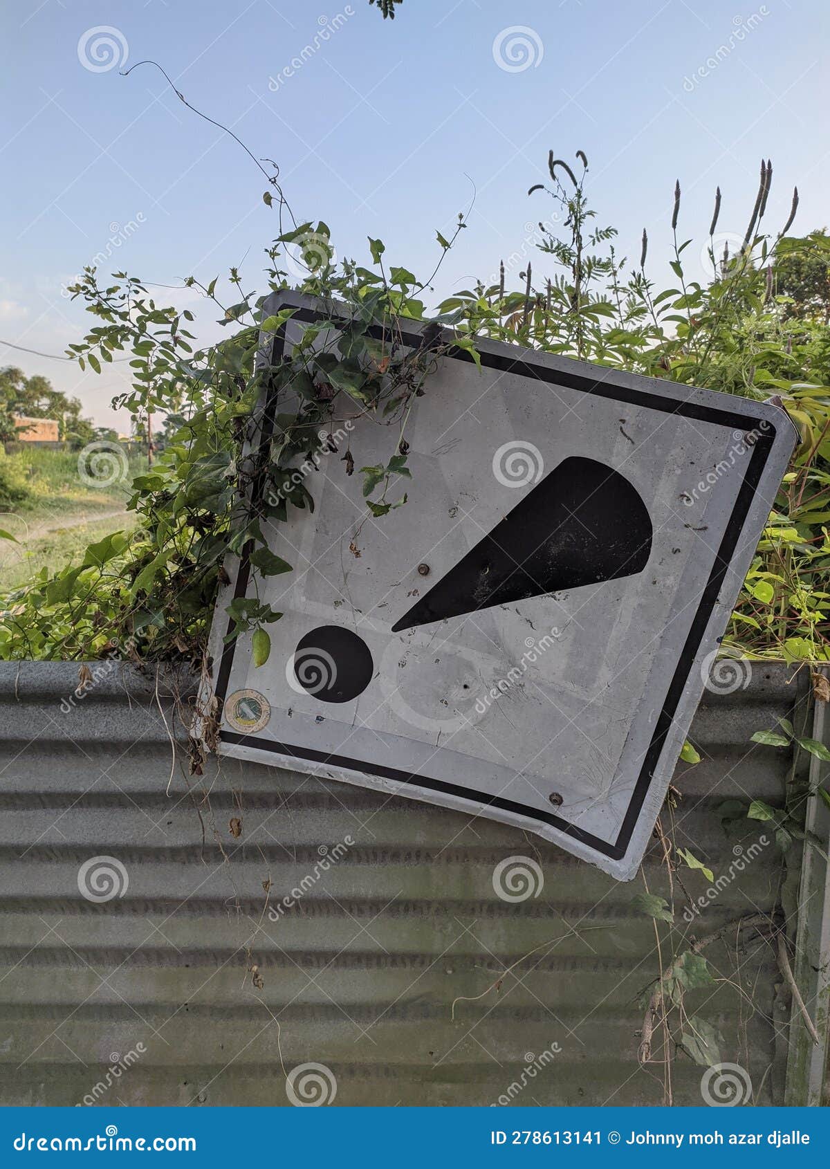 Abandoned Traffic Sign on the Side of the Road Stock Image - Image of ...