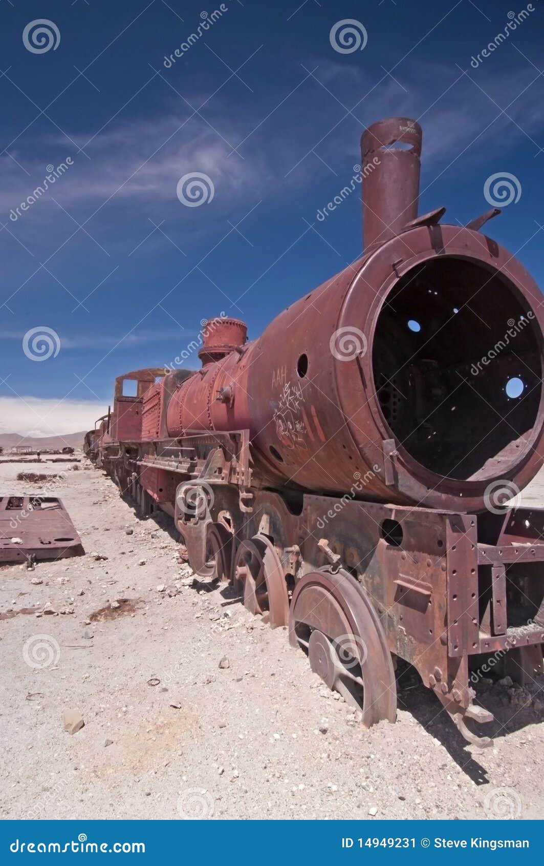 Abandoned Old Train With Rust And Graffitis Stock Photography ...