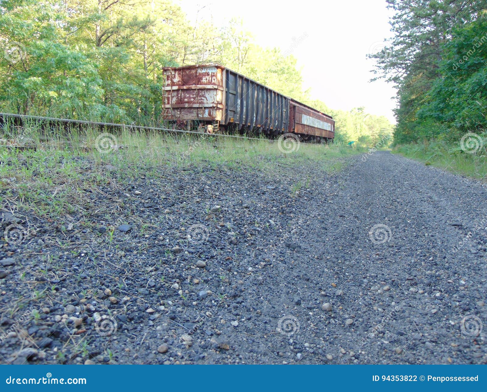 Abandoned Train on Abandoned Track Stock Photo - Image of historic ...