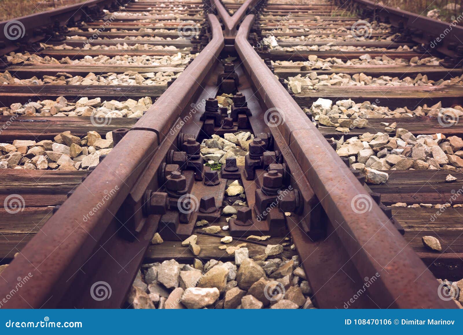 Train Rails, Railway Switch Stock Photo | CartoonDealer.com #40502316