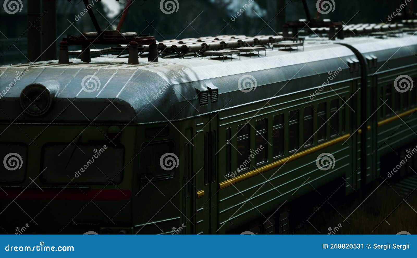 Abandoned Train Yard with Old and New Trains Stock Image - Image of ...