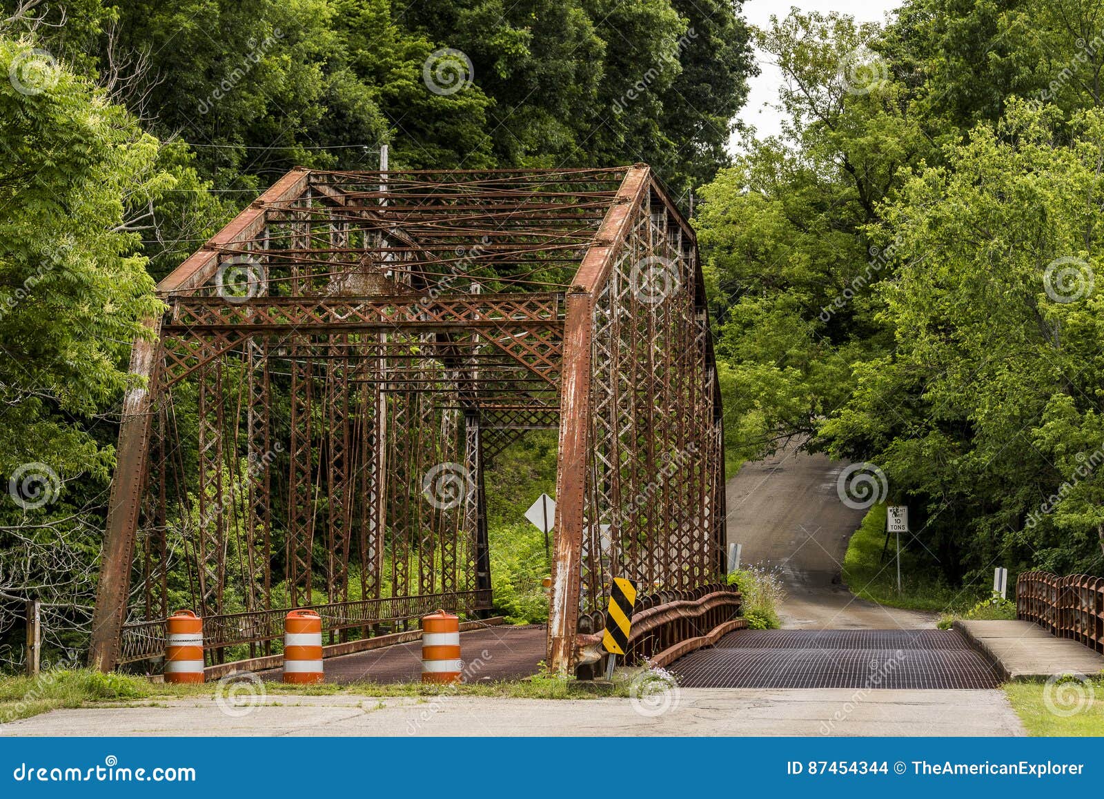 Abandoned Truss Bridge in Pennsylvania Stock Photo - Image of county ...