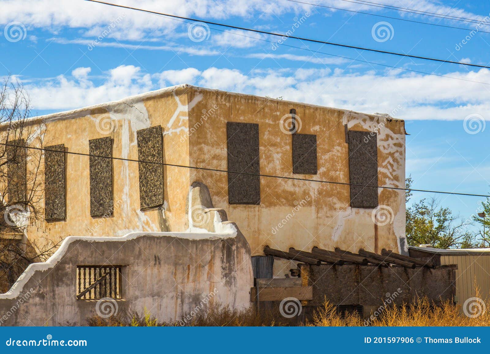 Uninhabitable One Story Home In Complete Disrepair Royalty-Free Stock ...