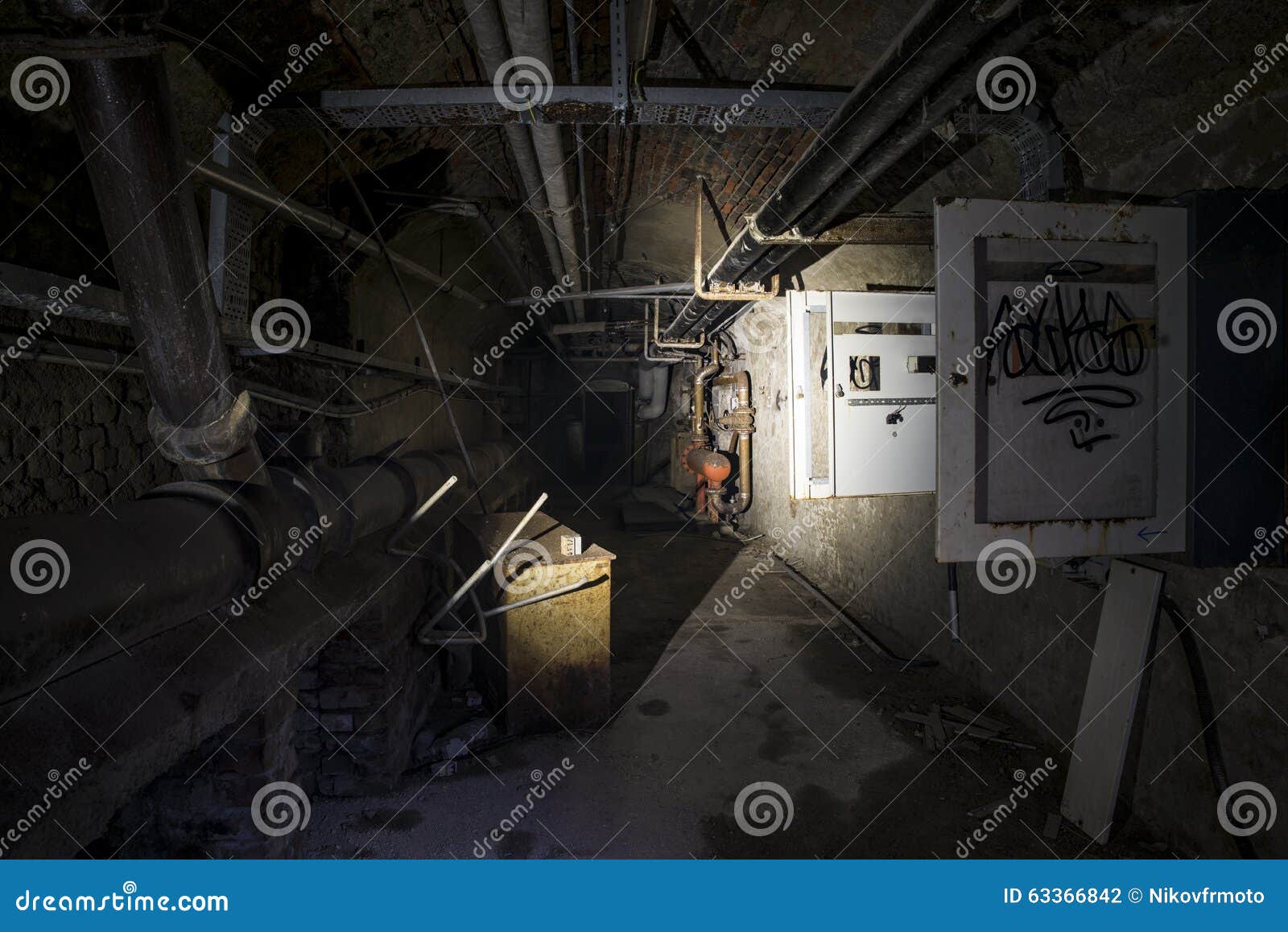 Abandoned underground stock photo. Image of room, creepy - 63366842