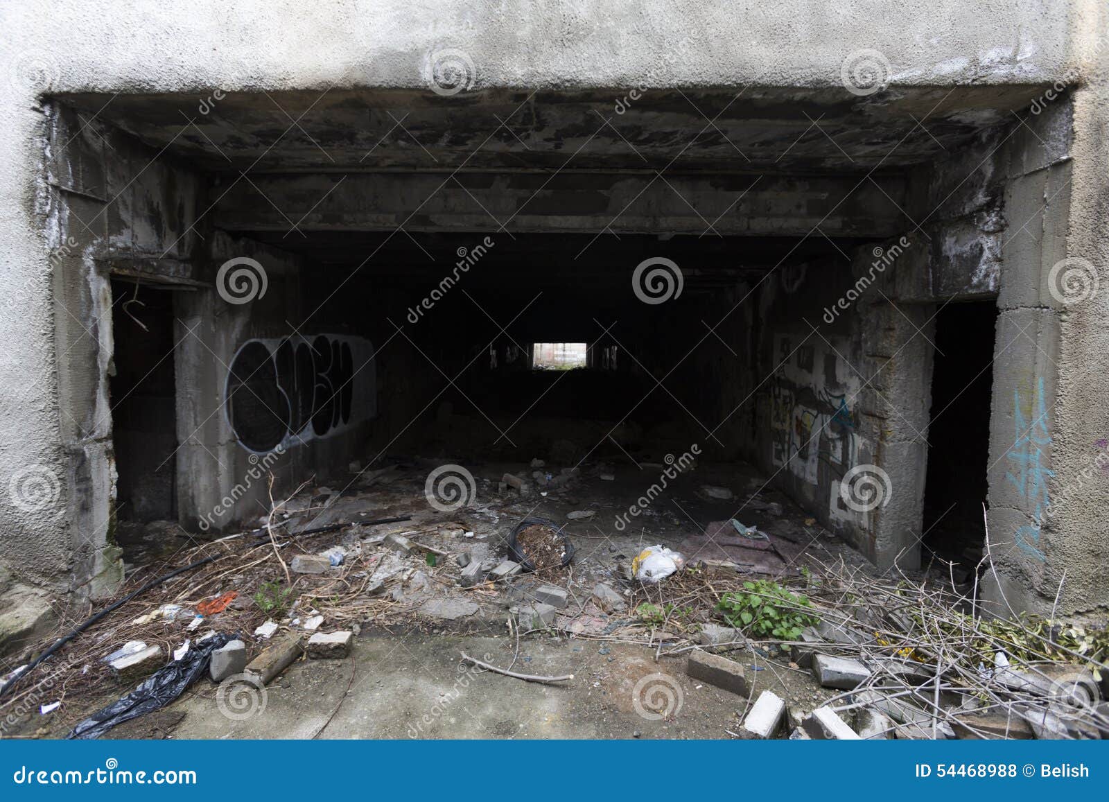 Abandoned underpass stock photo. Image of messy, scene - 54468988