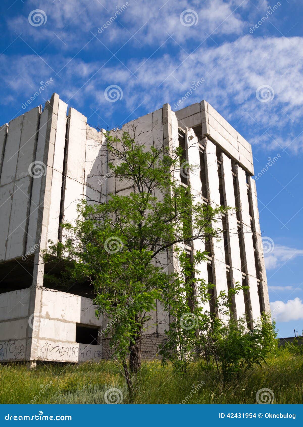 Abandoned Unfinished Building Stock Photo - Image of unfinished ...
