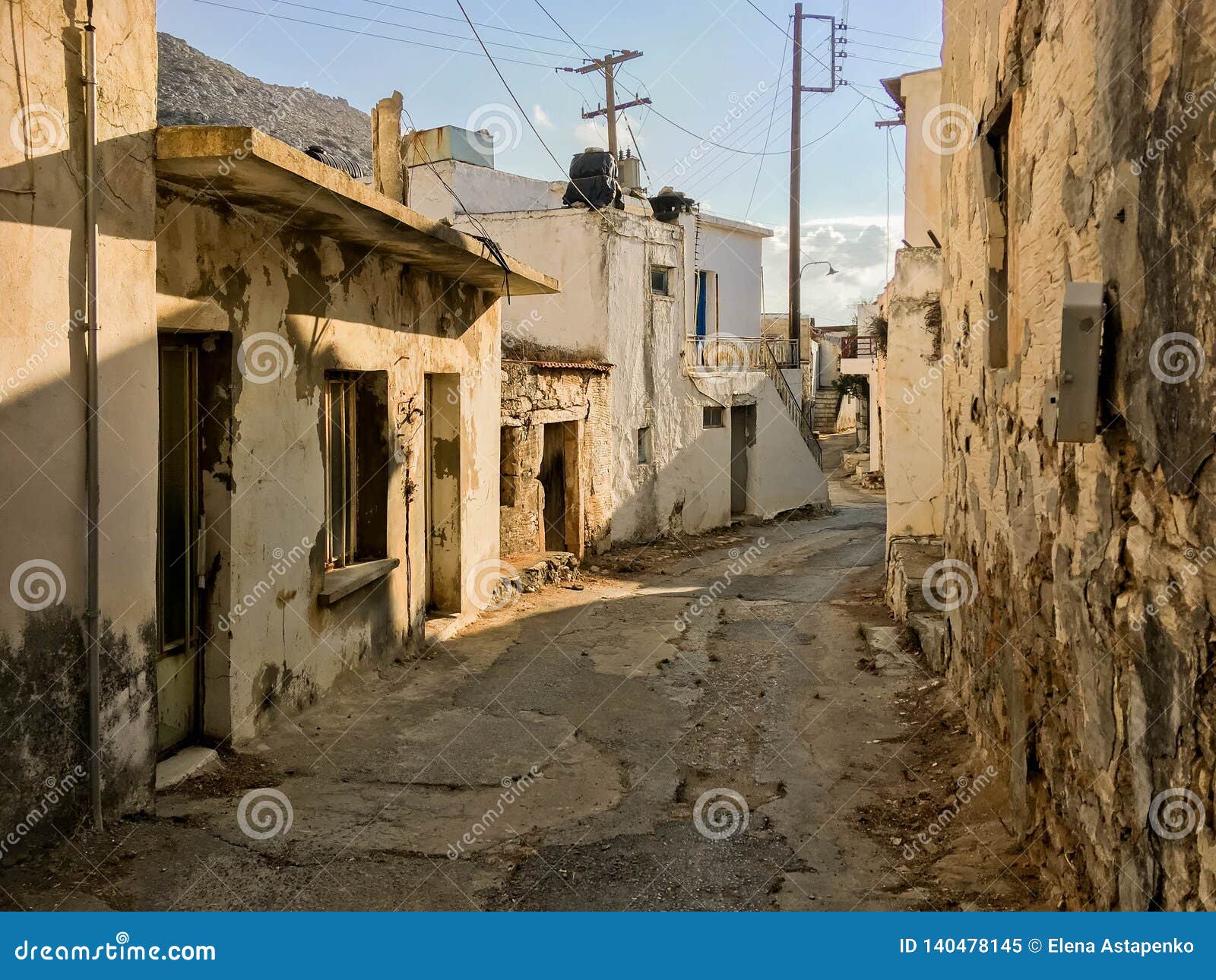 The Abandoned Village of Ahlada Stock Image - Image of ancient, summer ...