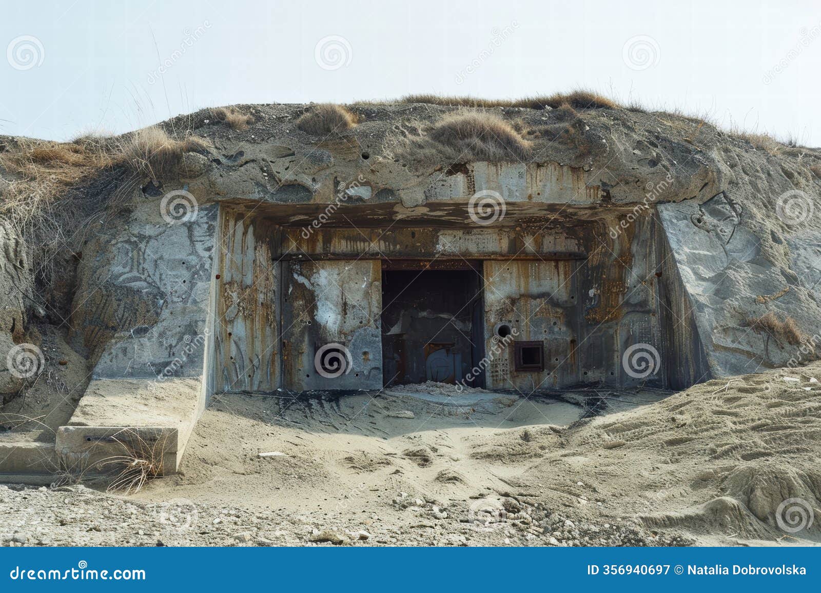 Abandoned War Bunker in Overgrown Terrain, Symbolizing Resilience and ...