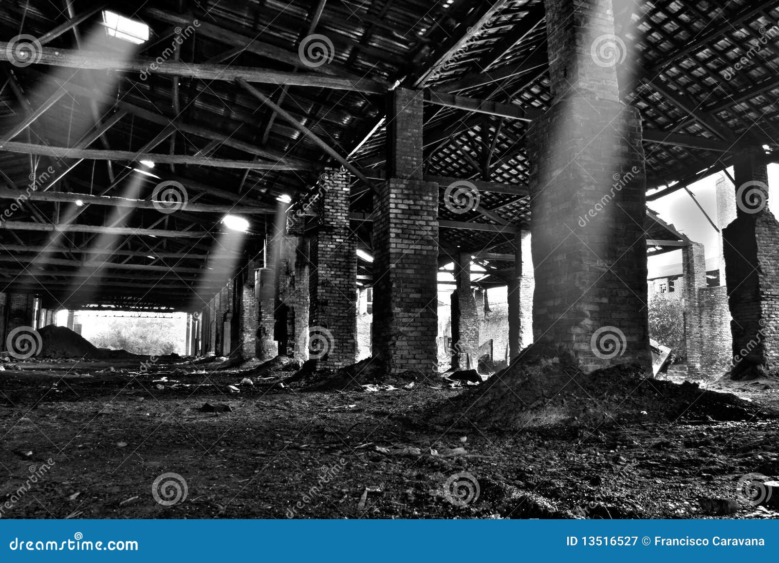 Abandoned Warehouse Building Entrance Door Alley Loading Dock Royalty ...