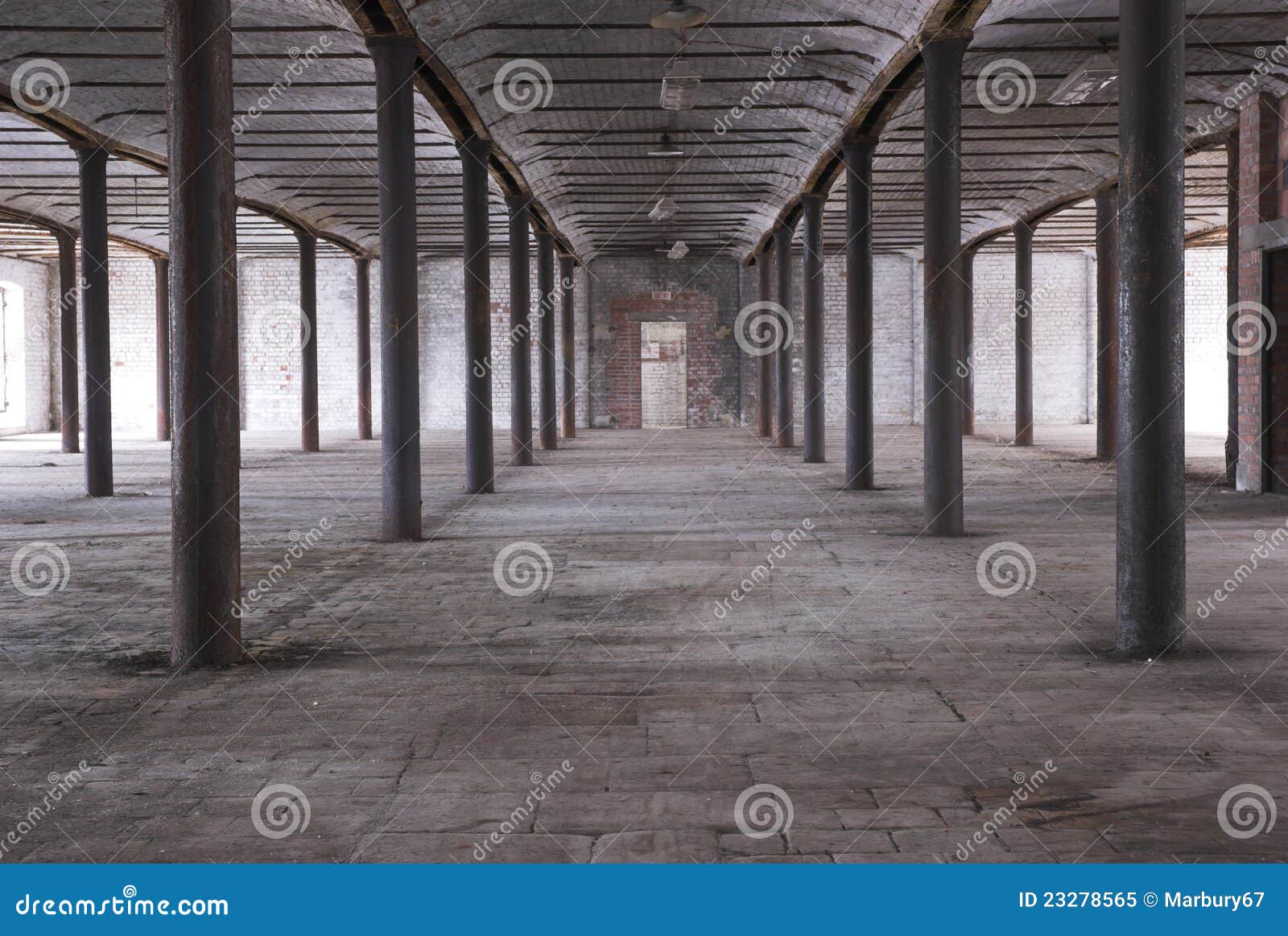 Abandoned Warehouse stock image. Image of rust, pillars - 23278565