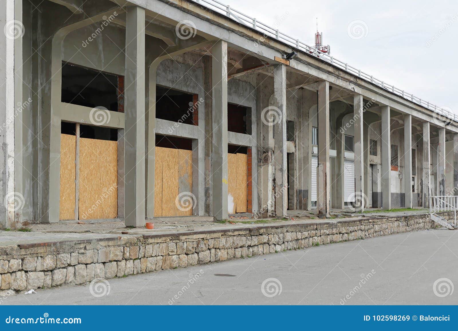 Abandoned Warehouse stock image. Image of ruin, architecture - 102598269