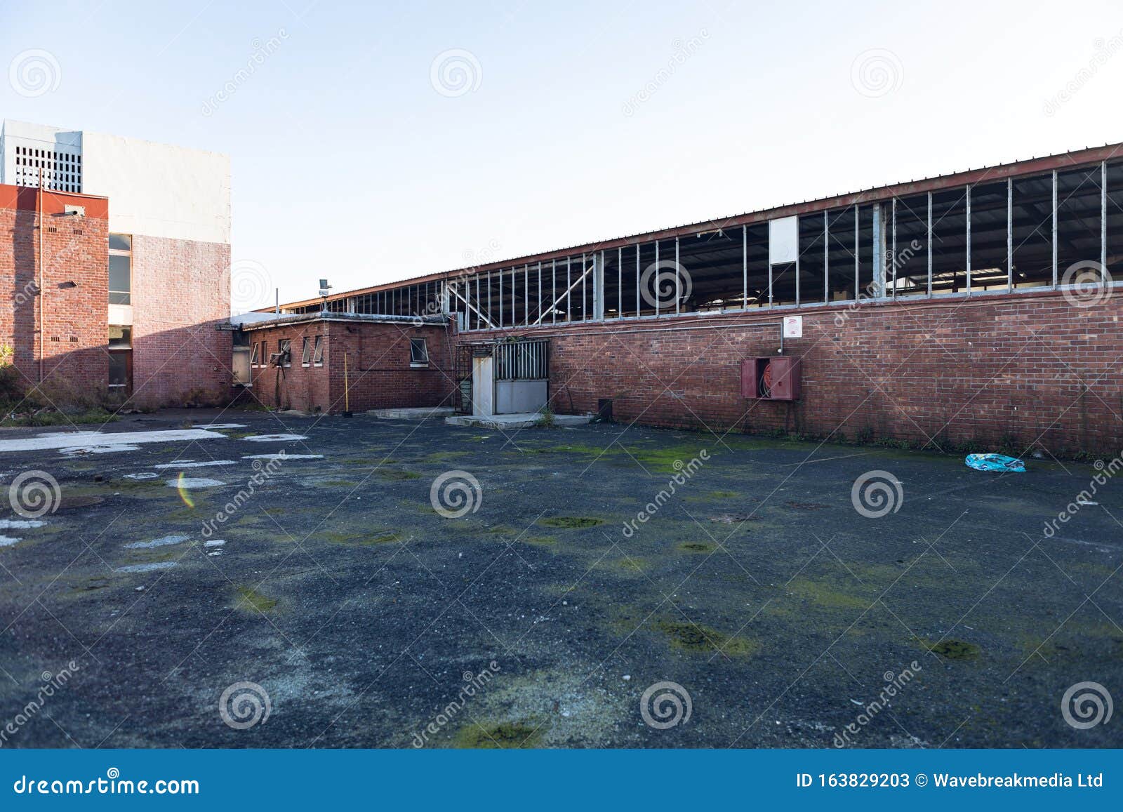 Abandoned warehouse stock image. Image of abandoned - 163829203