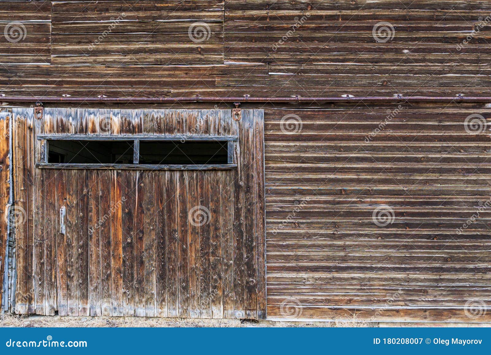 Abandoned Weathered Barn, Close-up View Rustic Wall Stock Image - Image ...