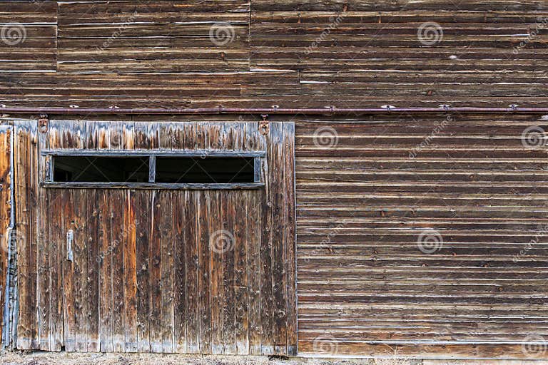 Abandoned Weathered Barn, Close-up View Rustic Wall Stock Image - Image ...
