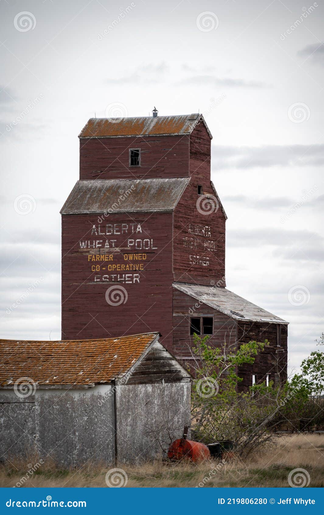 Abandoned Wheat Pool Elevator Editorial Image - Image of town, silo ...