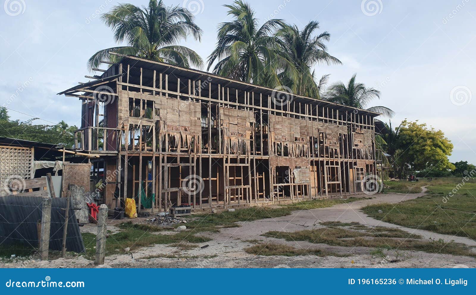 Abandoned Wooden House Building Left To Rot Stock Photo - Image of ...
