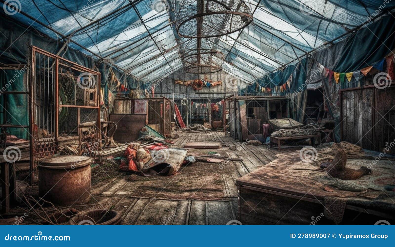 Abandoned Workshop: Old Fashioned Architecture, Rusty Equipment, and ...