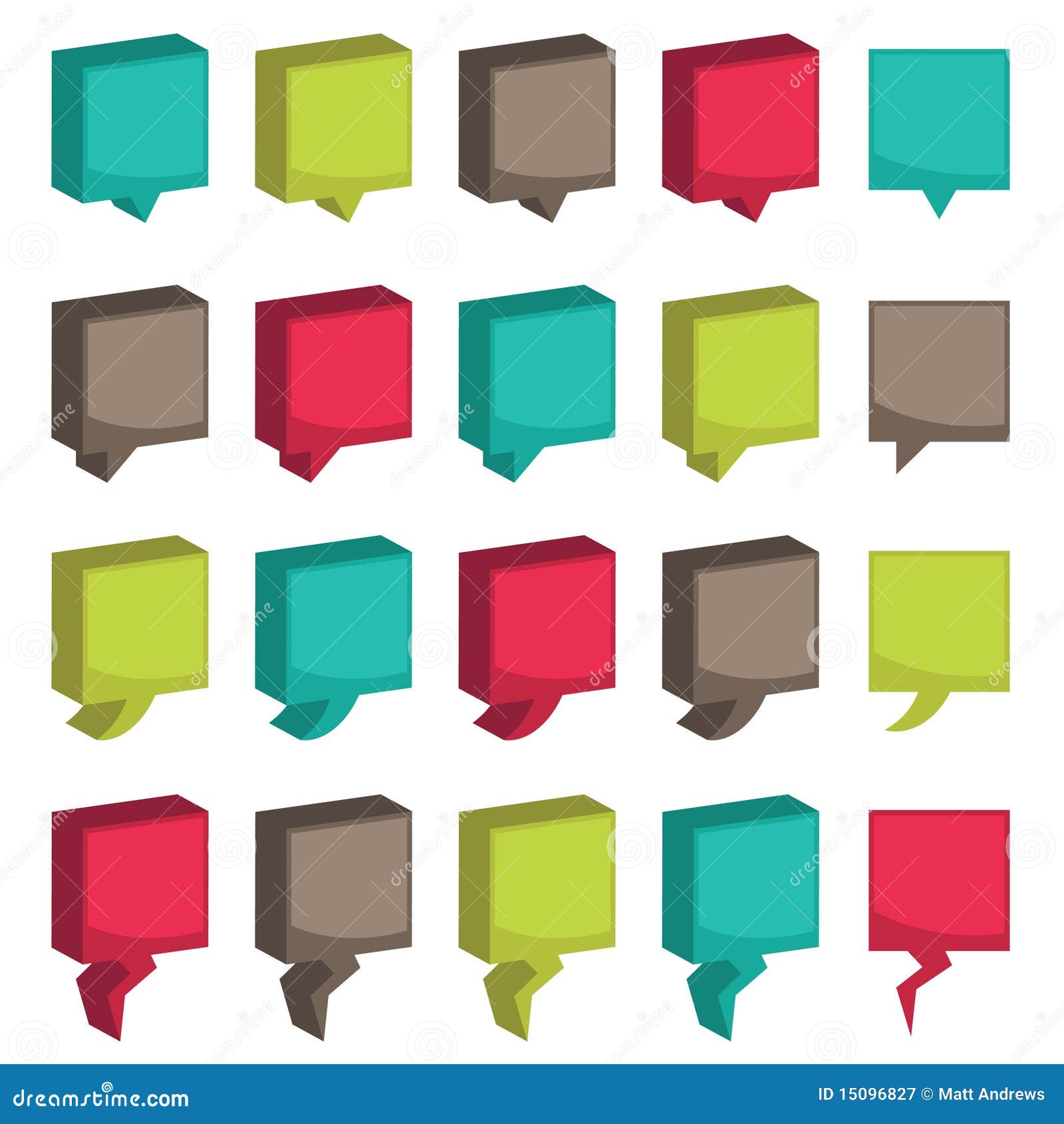 Abas 3d quadradas ilustração do vetor. Ilustração de grampo - 15096827