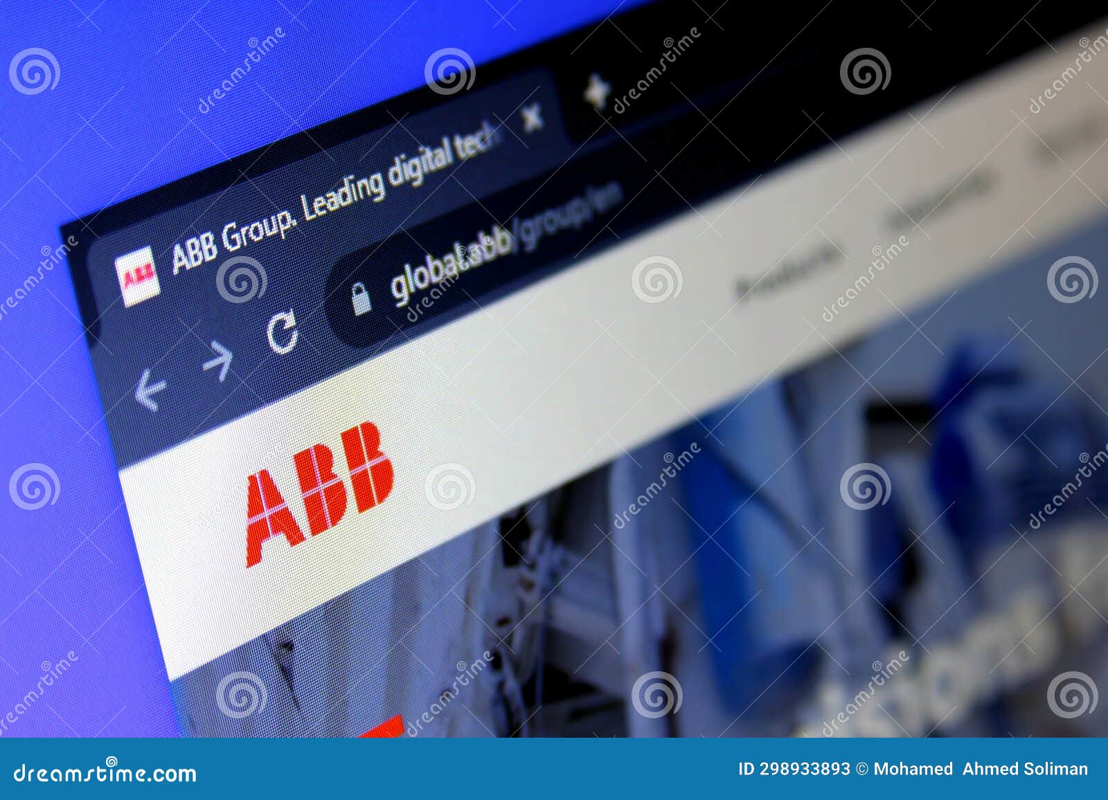 ABB company logo editorial stock photo. Image of price - 298933893