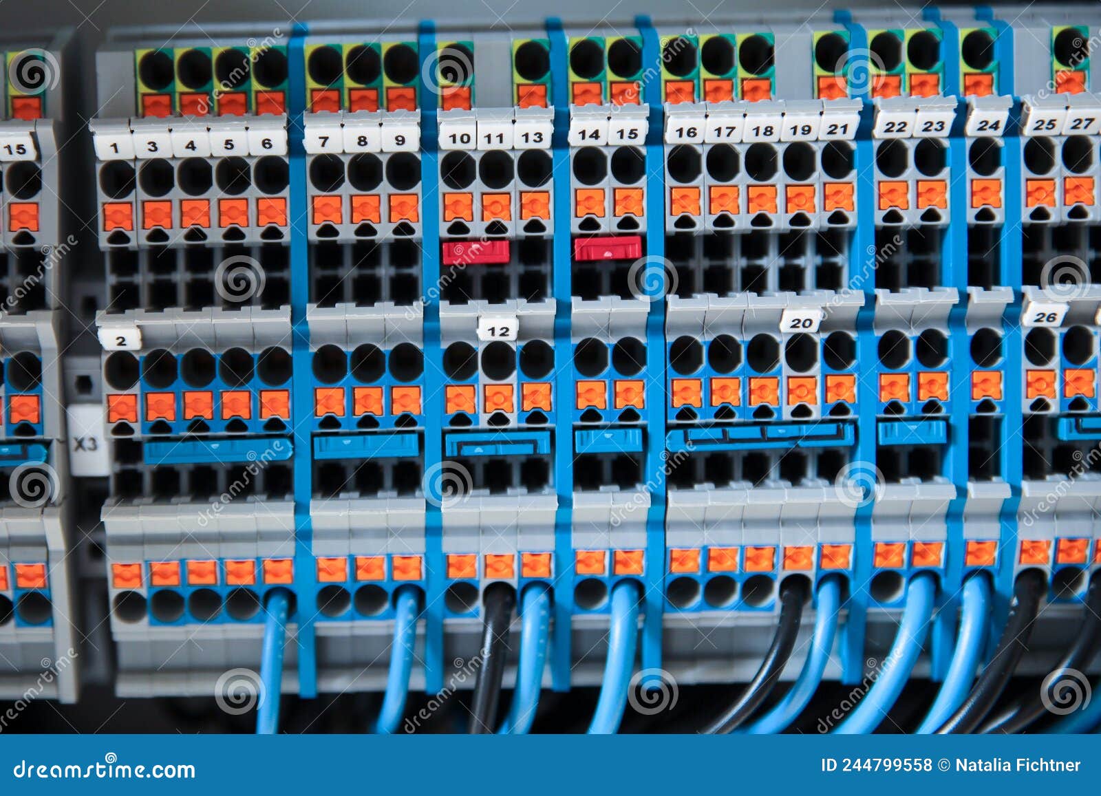 ABB KNX Bus Power Supplies in the Electrical Panel for Process Control ...