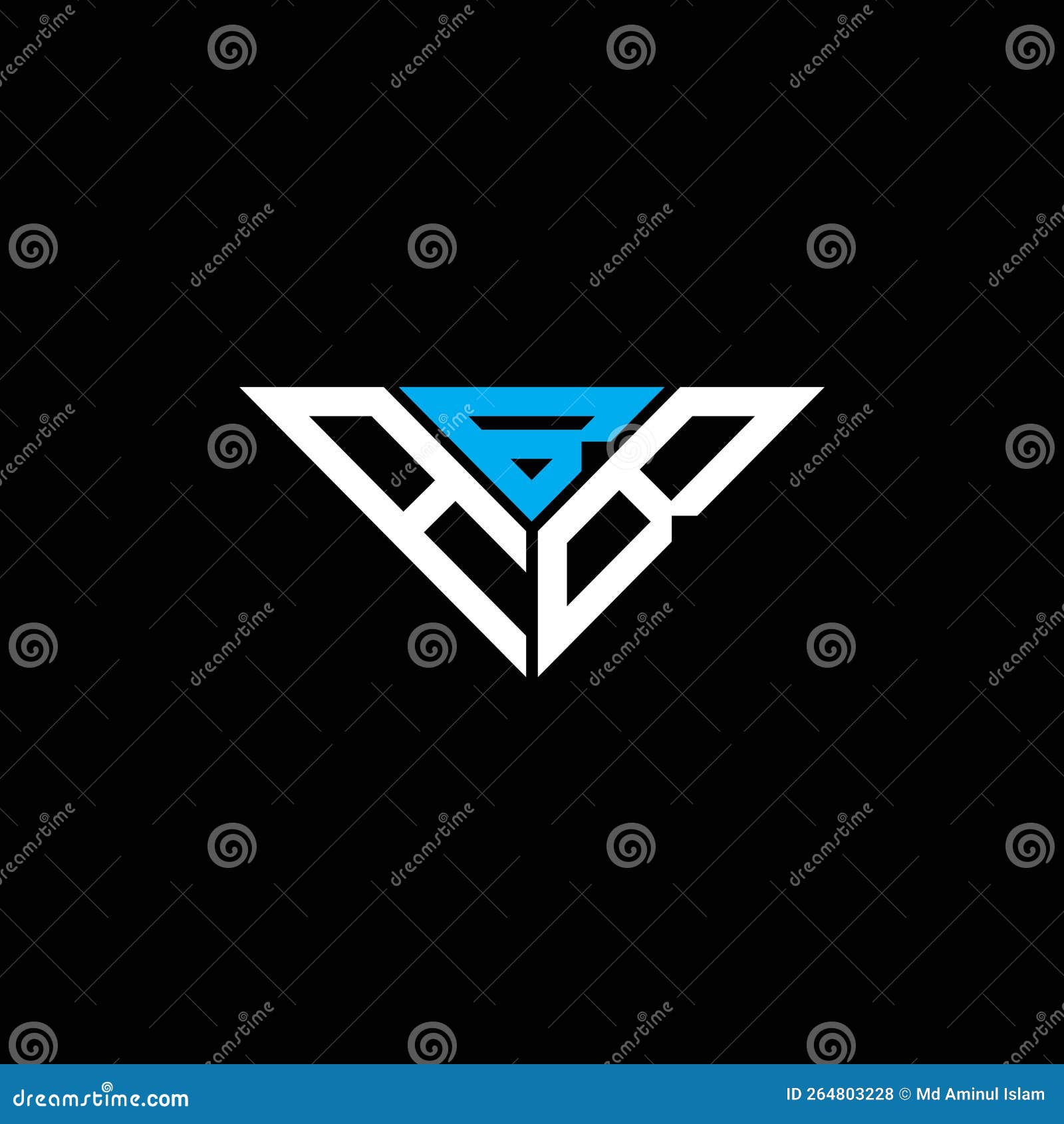 ABB Letter Logo Creative Design with Vector Graphic, Stock Vector ...