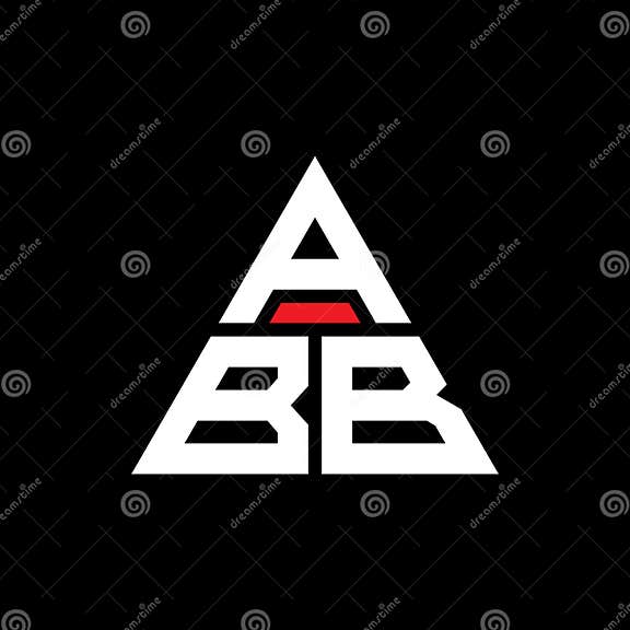 ABB Triangle Letter Logo Design with Triangle Shape. ABB Triangle Logo ...