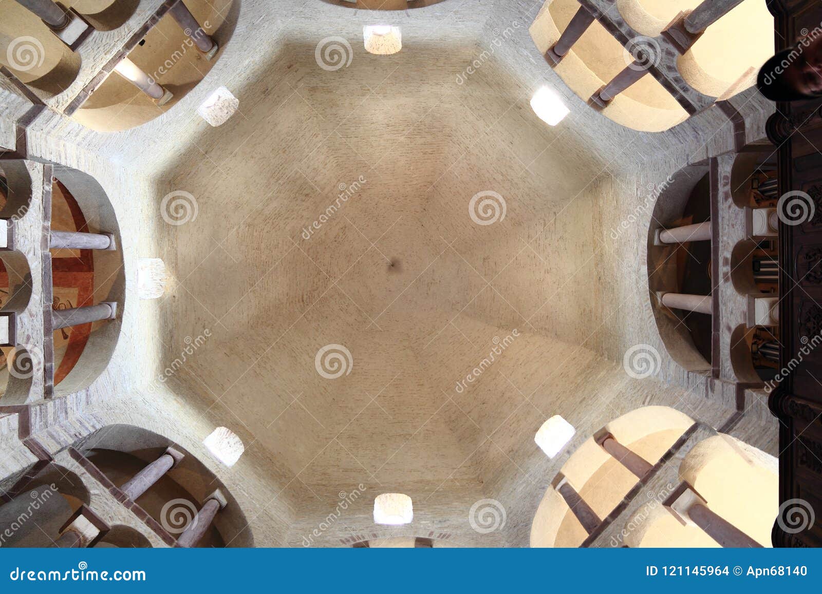 Octagonal church in Alsace stock photo. Image of carolingian - 121145964