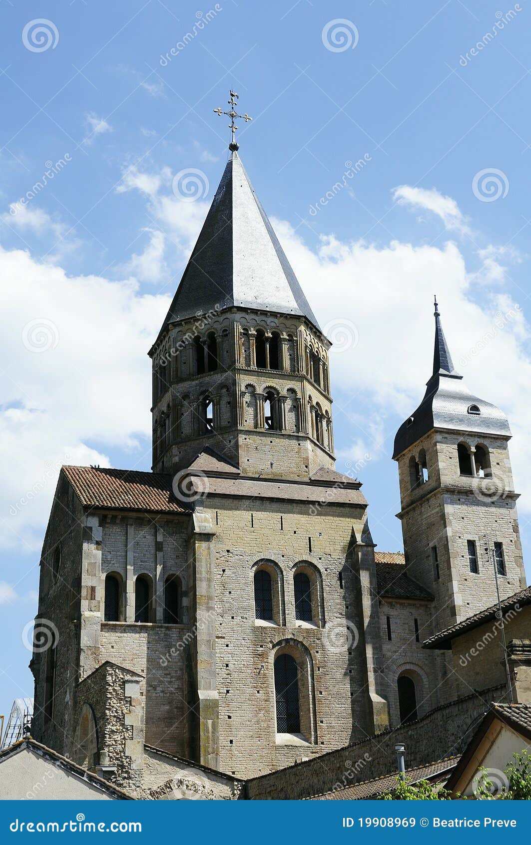 Abbey of Cluny stock image. Image of travelling, cluny - 19908969