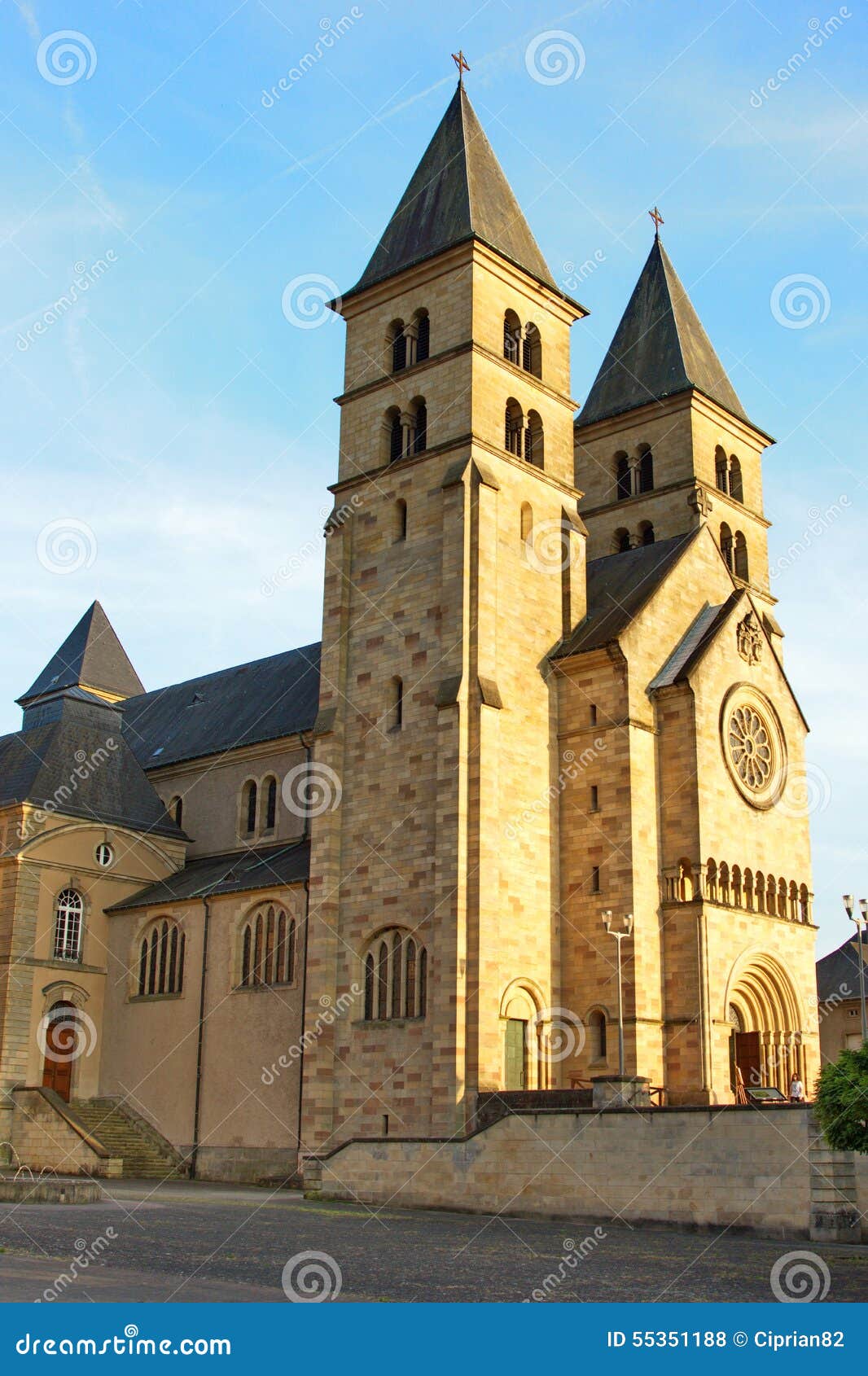 The Abbey of Echternach, Luxembourg Editorial Stock Photo - Image of ...