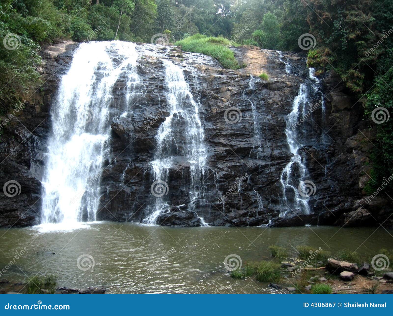 Abbey Falls in Coorg-V stock image. Image of water, scene - 4306867
