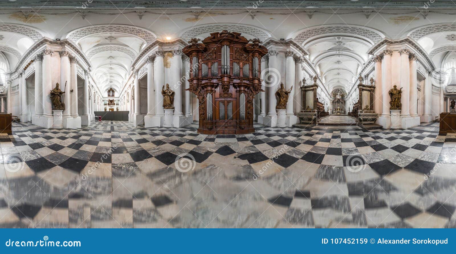 Abbey Floreffe in Belgium 360-degree Panoramic Interior View Stock ...