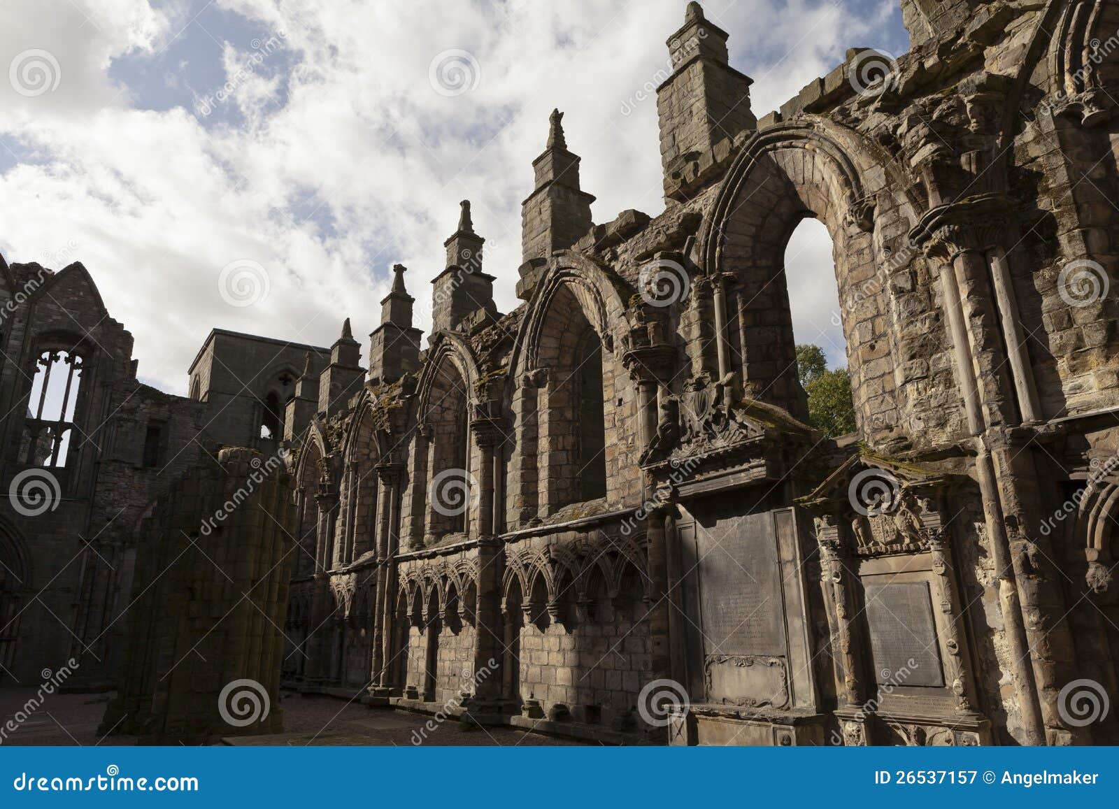 Abbey in Holyrood Palace stock image. Image of palace - 26537157