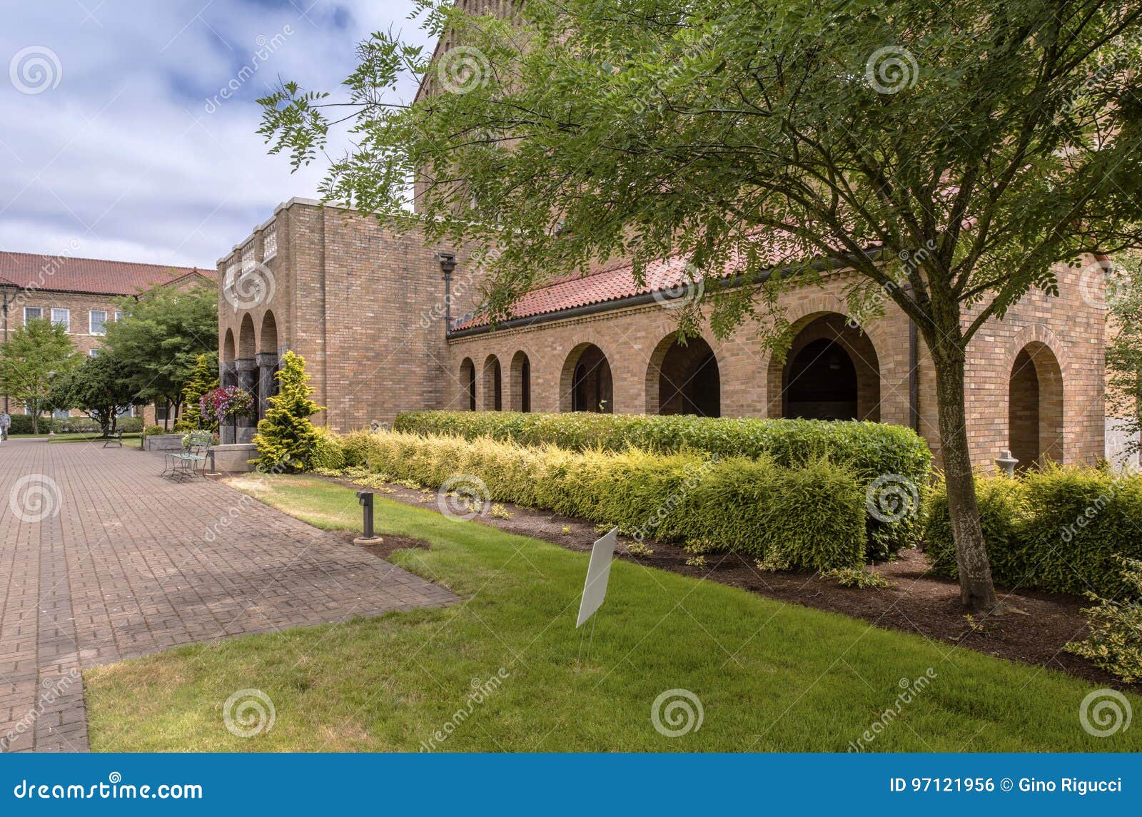 The Abbey in Mt. Angel Oregon. Stock Photo - Image of architecture ...