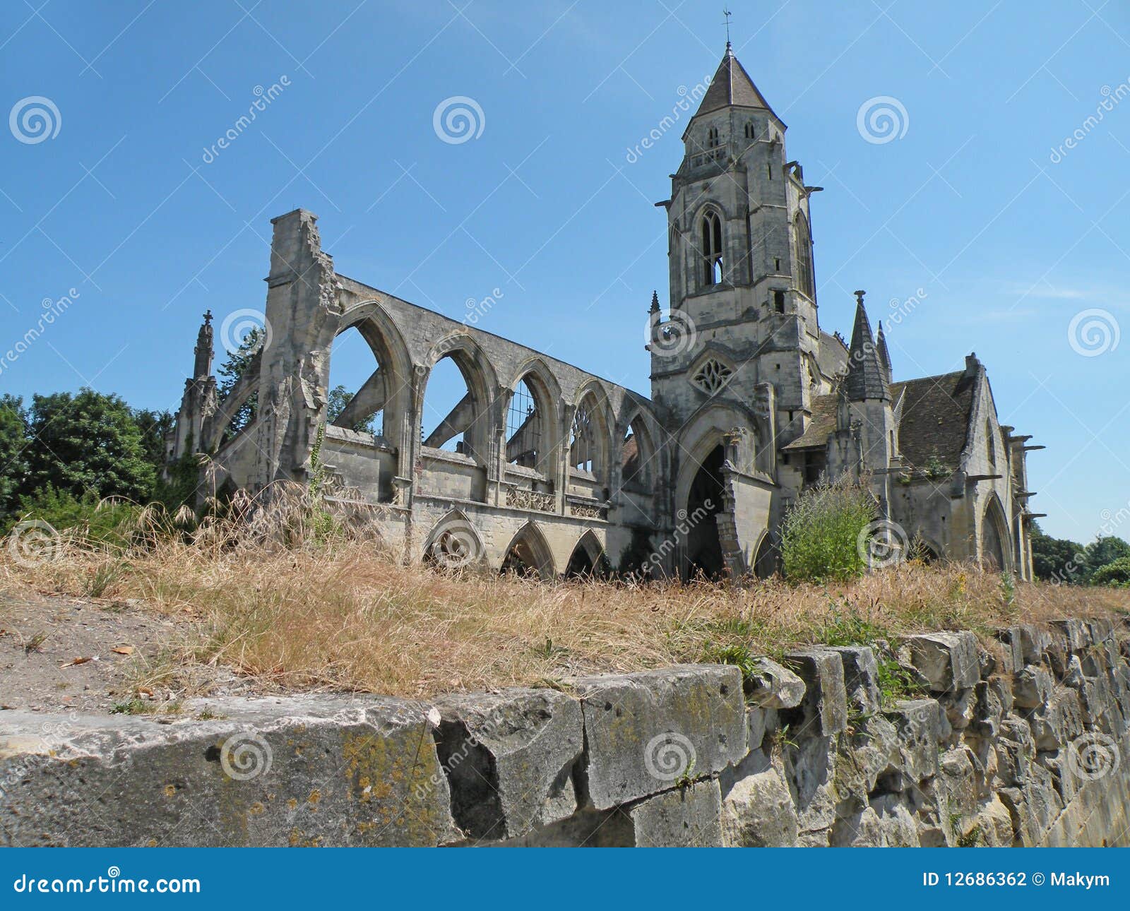 Abbey Ruins stock photo. Image of holidays, gothic, architecture - 12686362