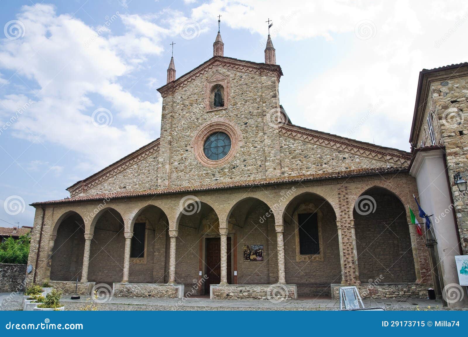 Abbey of St. Colombano. Bobbio. Emilia-Romagna. Italy. Stock Image ...