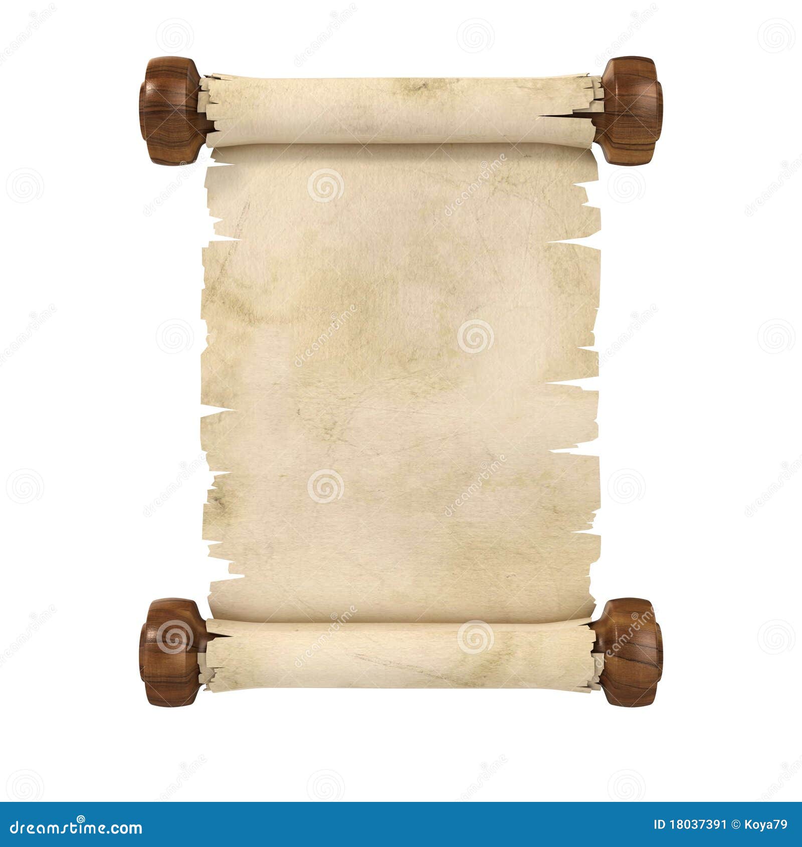 Abbildung Der Pergamentrolle 3d Stock Abbildung - Illustration von ...