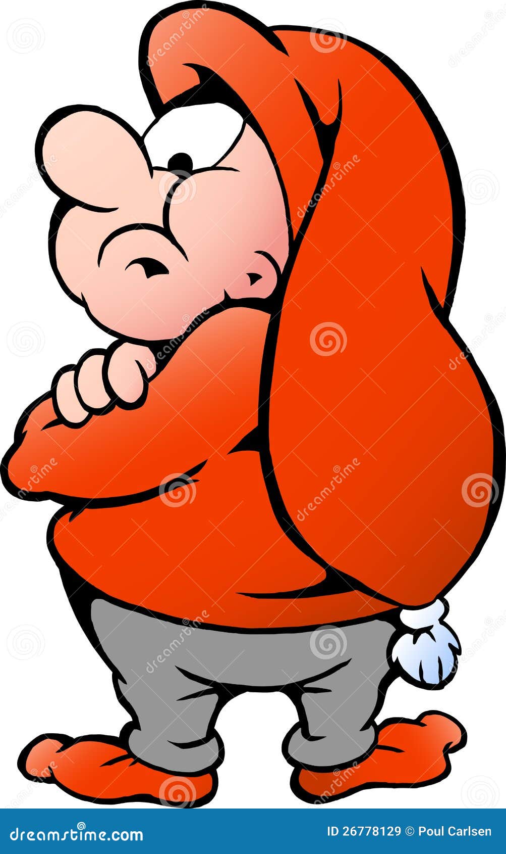 Abbildung Eines Sauren Unglücklichen Elfs Vektor Abbildung ...