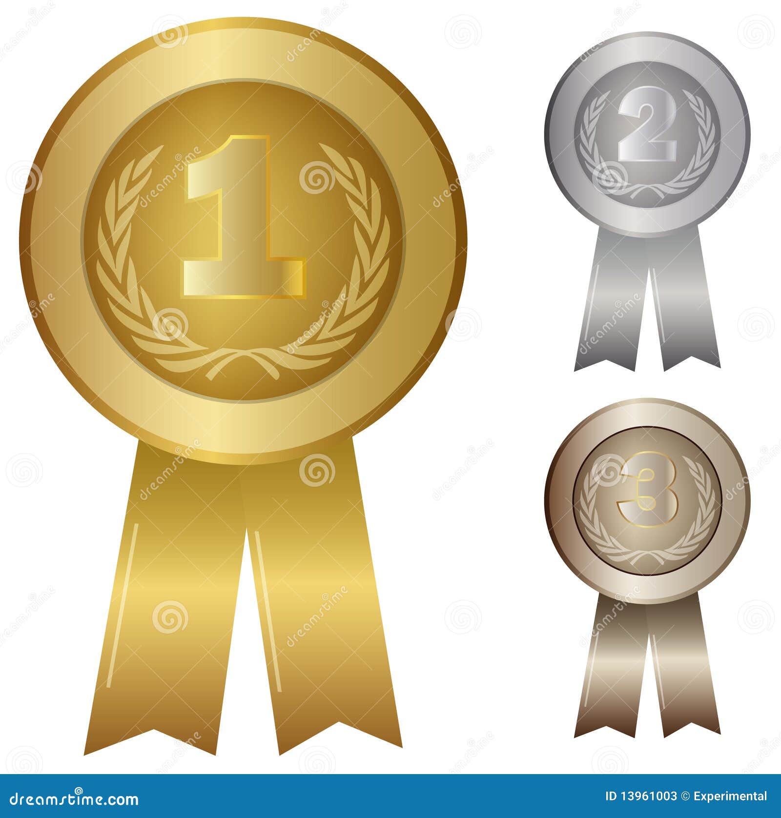 Abbildung Von 1.; 2.; 3. Preis Vektor Abbildung - Illustration von ...