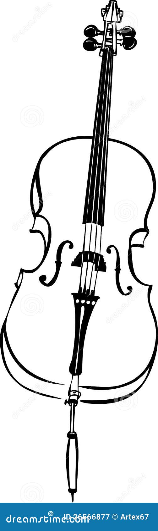 Abbozzo Del Violoncello Messo Insieme Strumento Musicale Della Stringa ...