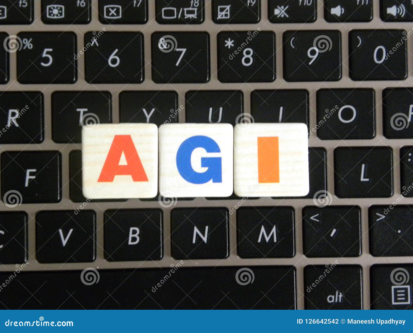 Abbreviation AGI on Keyboard Background Stock Photo - Image of ...
