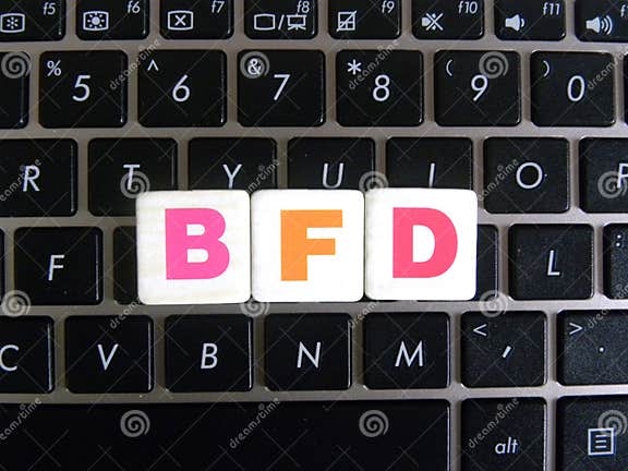 Abbreviation BFD on Keyboard Background Stock Photo - Image of letters ...