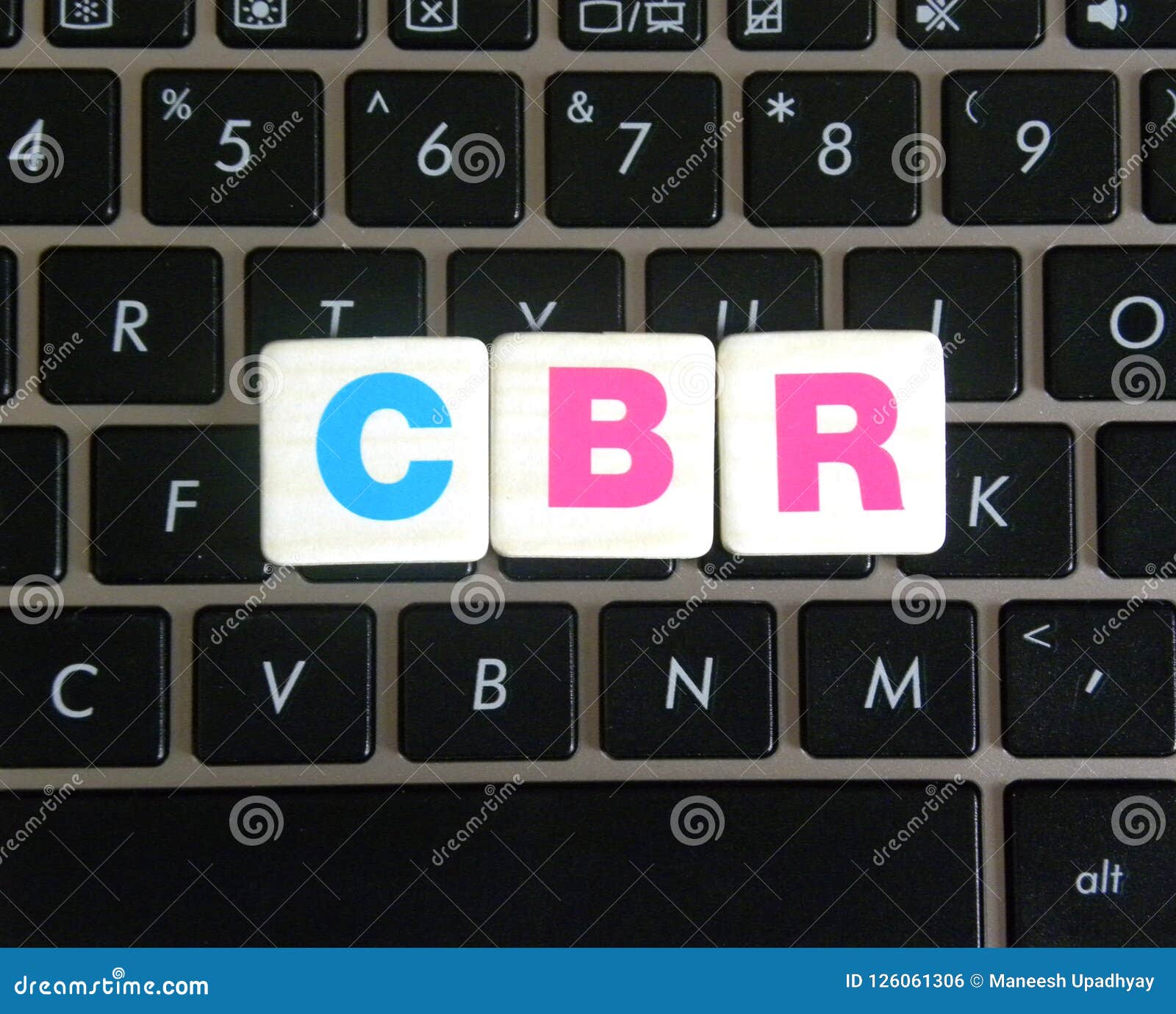 Abbreviation CBR on Keyboard Background Stock Photo - Image of constant ...