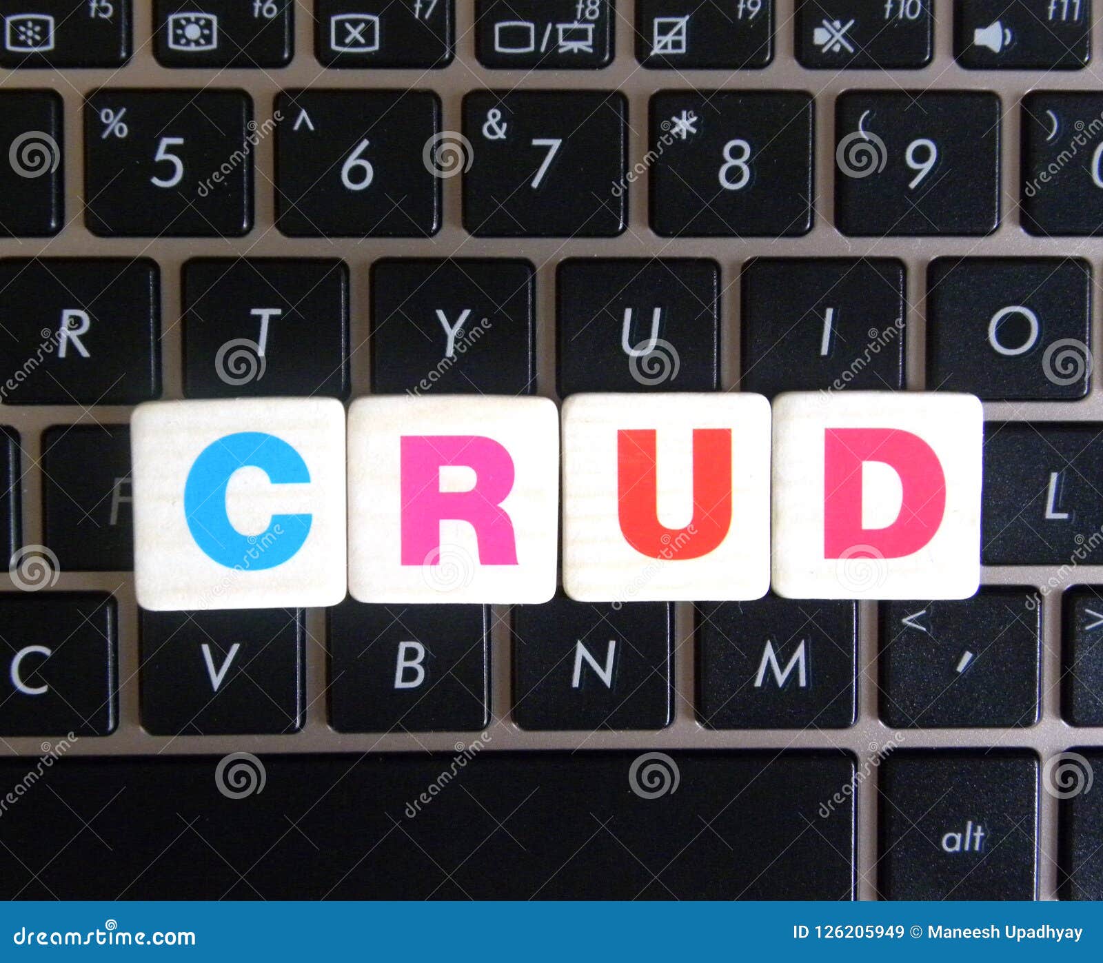 Abbreviation Crud On Keyboard Background Stock Image Image Of Alphabet Button 126205949